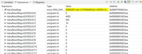 ccs tms320f28379d adcresultx register question c2000