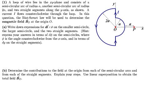 solved a loop of wire lies in the xy plane and consists of a