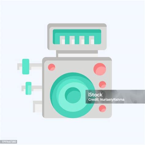 아이콘 Abs 제어 모듈 자동차 정비 기호와 관련이 있습니다 플랫 스타일 심플한 디자인 편집 가능 간단한 일러스트레이션 0명에