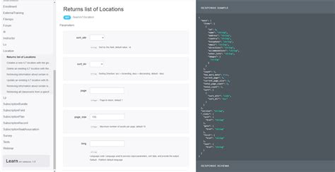 Select The ‘returns List Of Locations Option