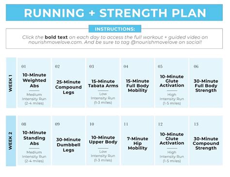 Running Endurance Training Program Pdf Cardio Workout Routine