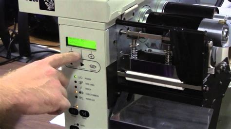 Zebra Printer Media And Ribbon Calibration Youtube