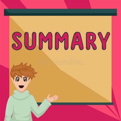 Text Showing Inspiration Summary Business Overview Brief Statement Abstract Synopsis Concise