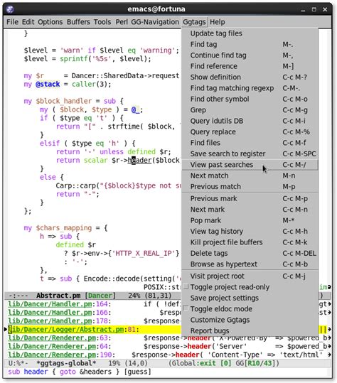 Github Leoliuggtags Emacs Frontend To Gnu Global Source Code Tagging System