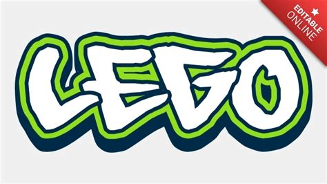 Lego Graffiti Font Text Effect Generator