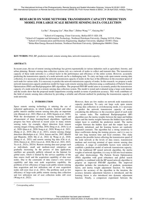Pdf Research On Node Network Transmission Capacity Prediction Model For Large Scale Remote
