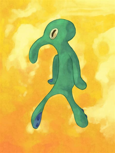 Squidward Poster