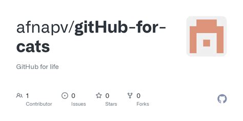 GitHub Afnapv GitHub For Cats GitHub For Life