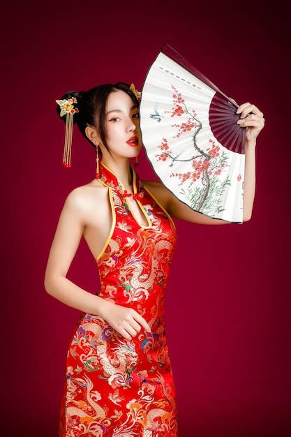 Beautiful Young Asian Woman With Clean Fresh Skin Wearing Traditional