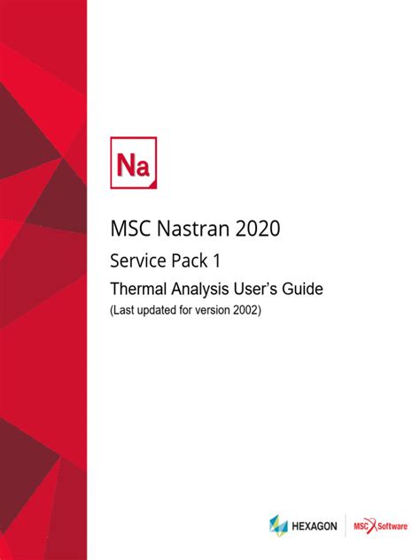 Msc Nastran 2020 Thermal Analysis User Guide Pdf Trademark Computing