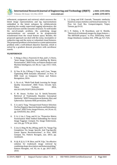 Irjet Semantic Retrieval Of Trademarks Based On Text And Images Conceptual Similarity Using