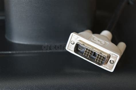 DVI Cable For Graphic Port Of Monitor Stock Image Image Of Technology Data 82112929