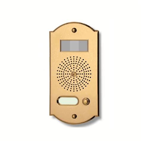 PUSH BUTTON PANEL FOR VIDEO INTERCOM NAME MOD PLMOROVIDEO CPT IN TREATED BRASS