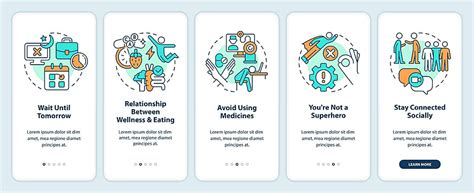 Care For Yourself Onboarding Mobile App Screen Presentation Healthy