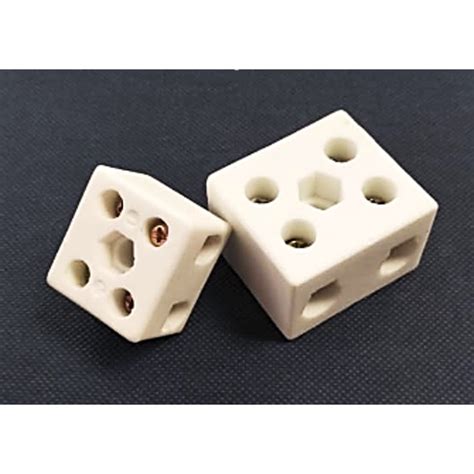 2way Procelain Ceramic Terminal Block For High Voltage Predator Controller High Temperature