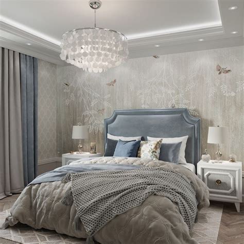 Спальная в стиле Неоклассика Американская классика Интерьеры спальни Белые комнаты Интерьер