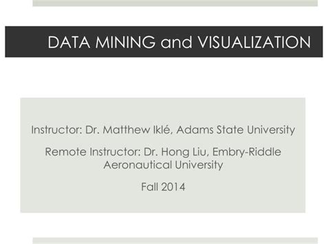 Ppt Data Mining And Visualization Powerpoint Presentation Free