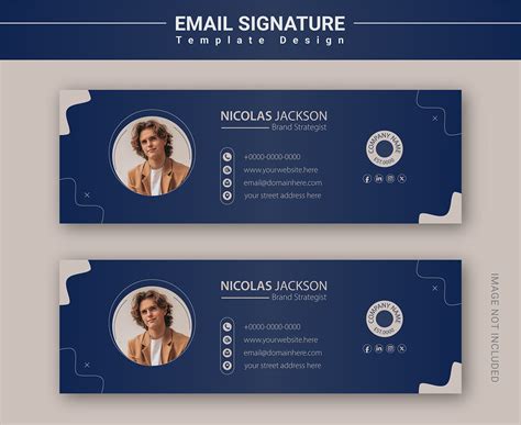 Modern Html Email Signature Design Behance