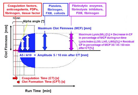 Rotem Traces 4 Main Clot Parameters 1 Clot Initiation Coagulation