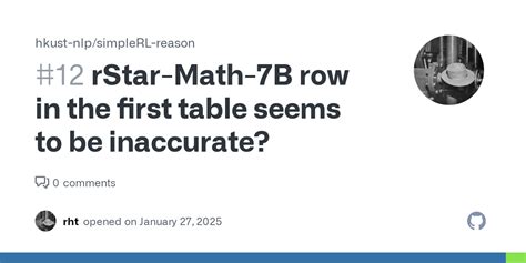 Rstar Math B Row In The First Table Seems To Be Inaccurate Issue Hkust Nlp Simplerl
