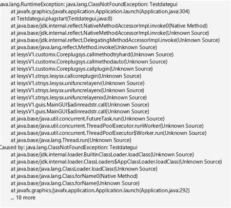 Java Javafx Open Window No Effectapplication Launch With Then Throw Class Not Found Stack