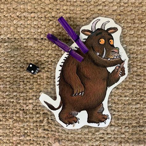 With Purple Prickles All Over His Back 💜 Gruffalo Finemotor Dice