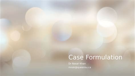 Pdf Case Formulation