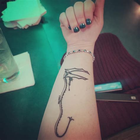 Can I Show Off My Smaug Tattoo Here Its My First One And Of Course Its Tolkien Themed Rlotr