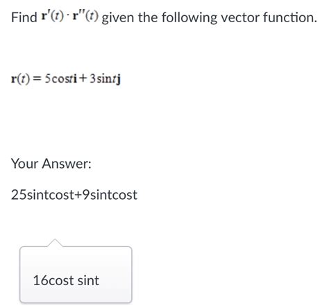 solved find r t r t ﻿given the following vector