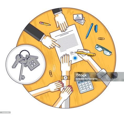 남편이 부동산 주택 구매를 위한 은행 모기지 Hypothec에 서명 하 고 그의 아내는 결정을 감히 하는 데 도움이 직원 대출