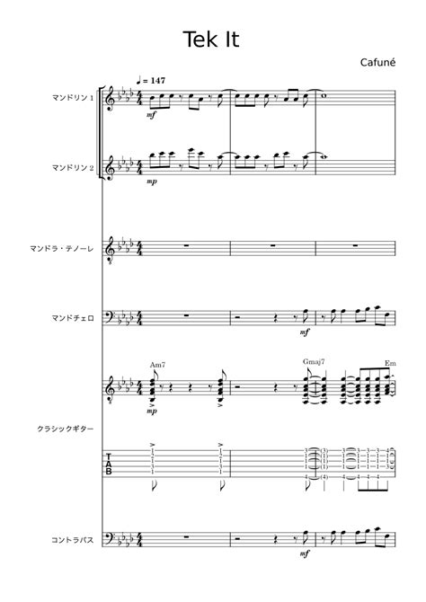 Tek It Cafuné Piano Tutorial