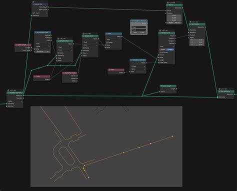Sample Curve Geometry Nodes Multiple Splines Modeling Blender