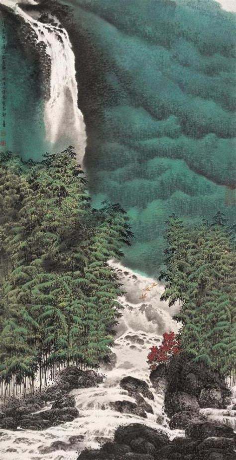精美山水畫一字見心 每日頭條