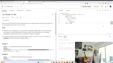 💻solving All Leetcode Problems With Python 🐍 191 Number Of 1 Bits