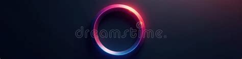 Metallic Gradient Circle Shadow On Dark Matte Background Dark Shine Stock Illustration