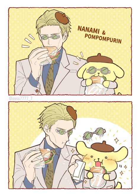 Nanami Kento And Pompompurin Jujutsu Kaisen And 1 More Drawn By