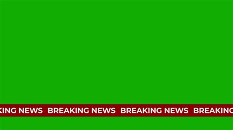 Breaking News Ticker Scrolling Text On Green Background 26281596 Stock