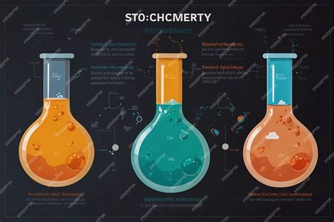 Premium Photo Stoichiometry Explained Engaging Digital Infographic