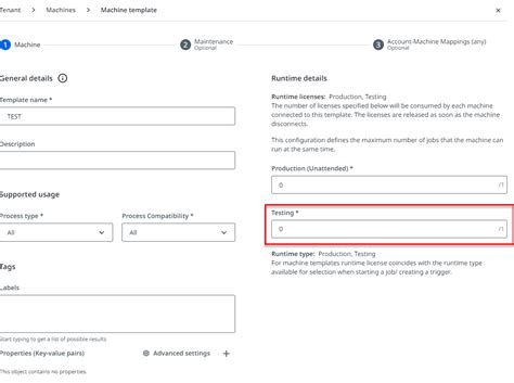 License Type Testing Not Available In The Settings Where As Its Available In The License Tab