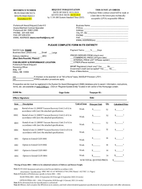 Fillable Online Addendum 2 Request For Quotation Design Of The New