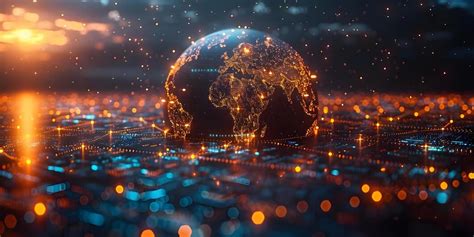 Premium Photo Mapping Global Network Connections On Earth Concept Global Network Connections