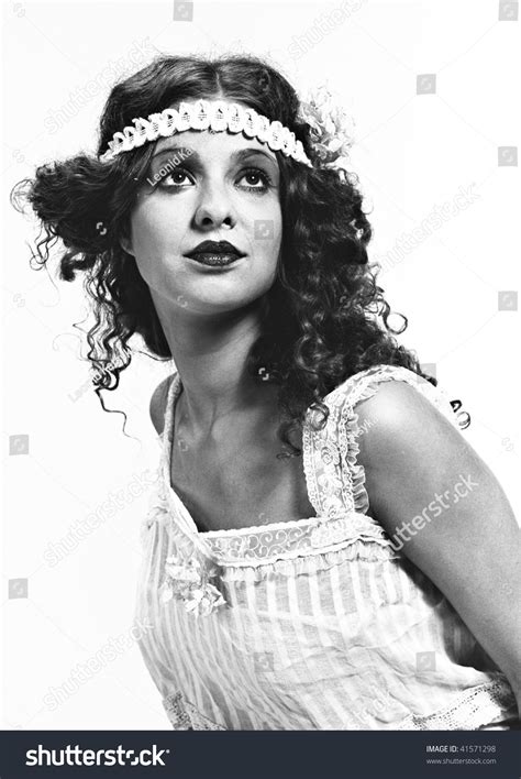 Exquisite Lady Retro Xx Century At The Beginning Erotic Portrait In