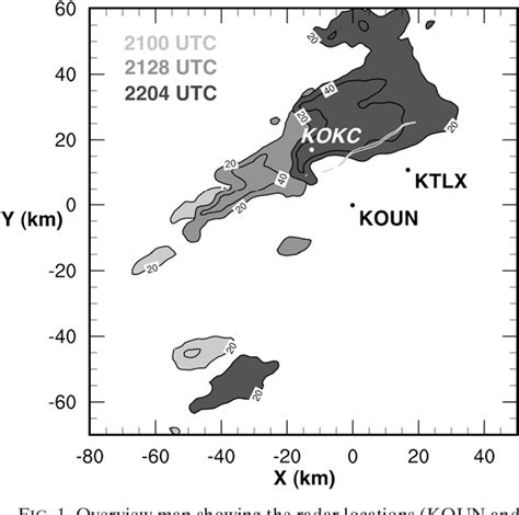 Figure 1 From Ensemble Kalman Filter Assimilation Of Radar Observations Of The 8 May 2003