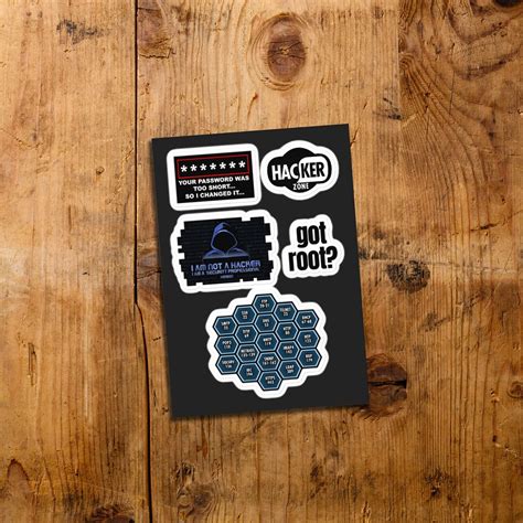 Cybersecurity Hacker Laptop Sticker Pack Etsy