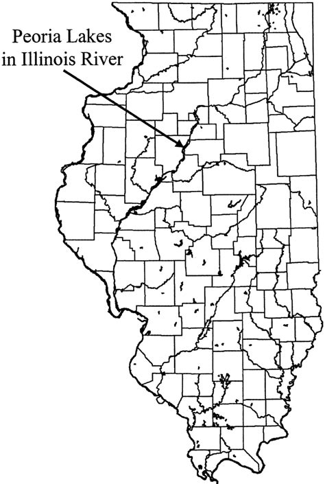 Location Of Peoria Lakes In The Illinois River Download Scientific