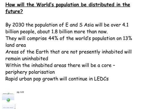 Popultation Density And Distribution Ppt
