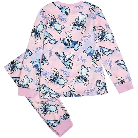 Character Girls Lilo And Stich Fleece Ombre Pj Set New
