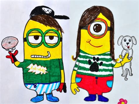 How To Draw A Minion Minions Art Projects Drawings