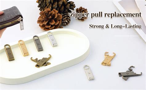 Zipper Pull Replacement 8 Pcs Metal Zipper Pull Tab Repair