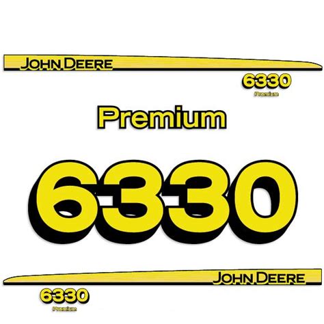 John Deere 6330 Premium Tractor Decal Kit